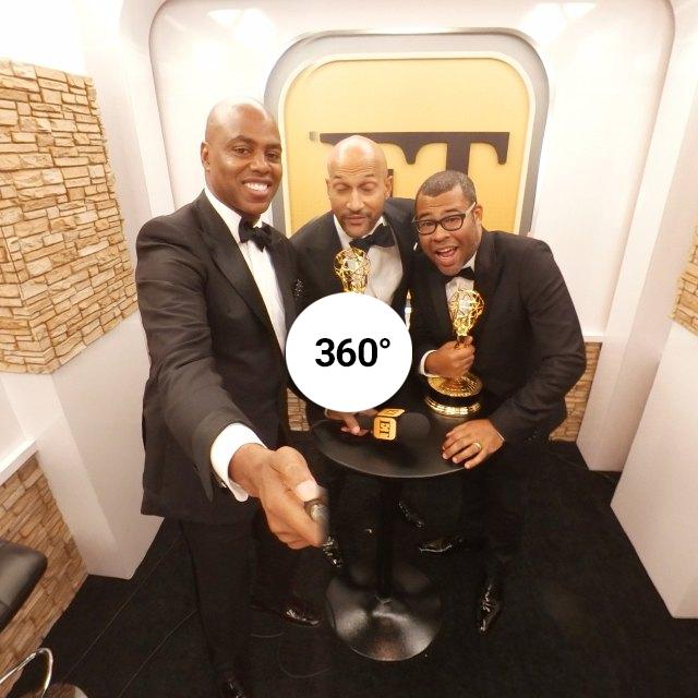 Kevin backstage with Key and Peele