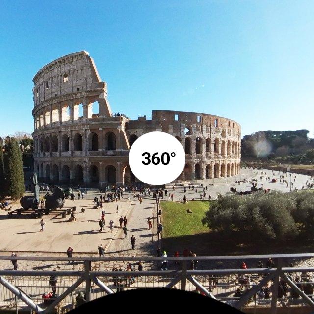 Taking some 360° pictures in Rome for Unimersiv's new VR...