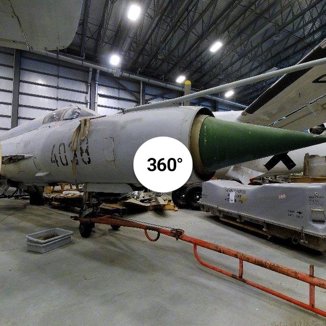 MiG 21 in the Reserve Hangar at the Canada Aviation and Space...