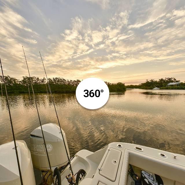 53 Foot Center Console Fishing Boat on a Beautifull Florida Ke...