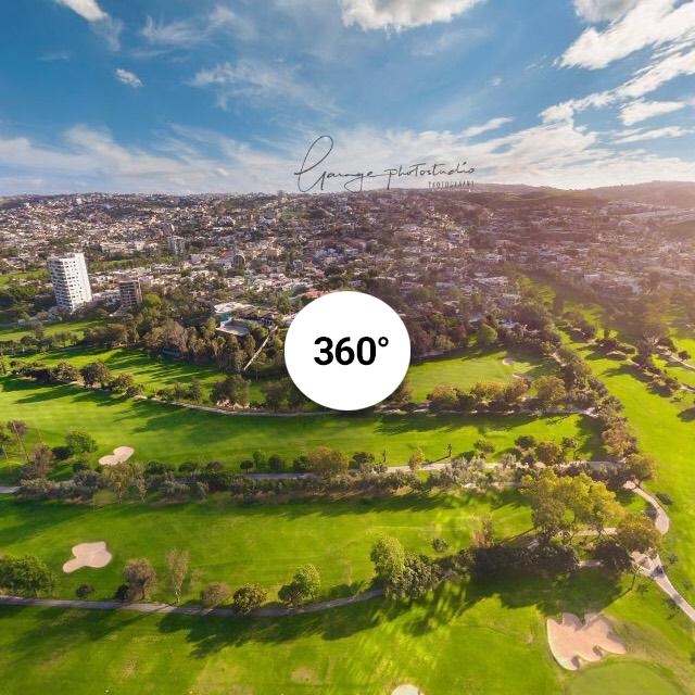 Panorama view of one of the most iconic buildings in Tijuana,...