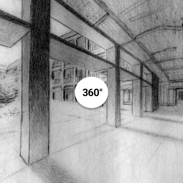 Final image Treating equirectangular as a proper perspective,...