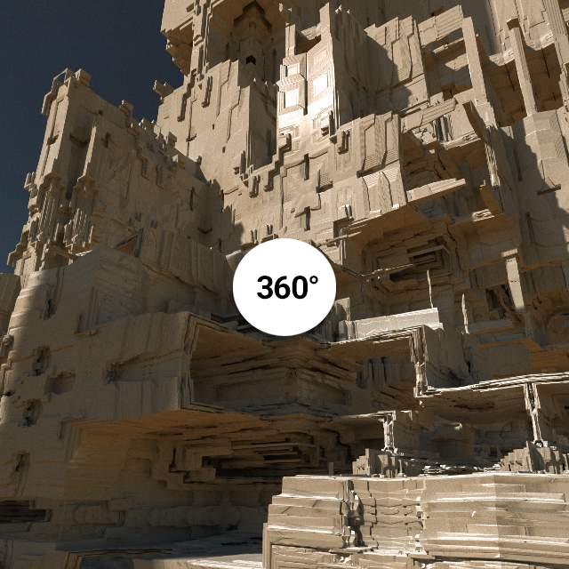 Soap Stone Temple mandelbulb3d MC Render 8k Tweak of Marij...