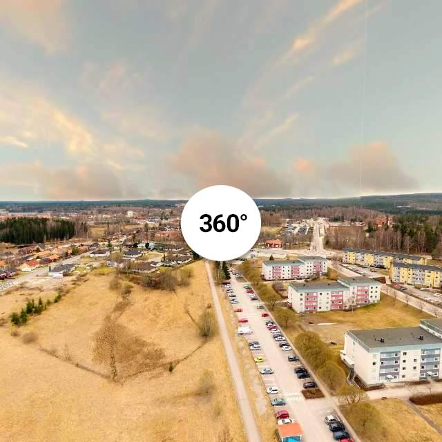 Floravägen, Fagersta, Sweden. April 2019