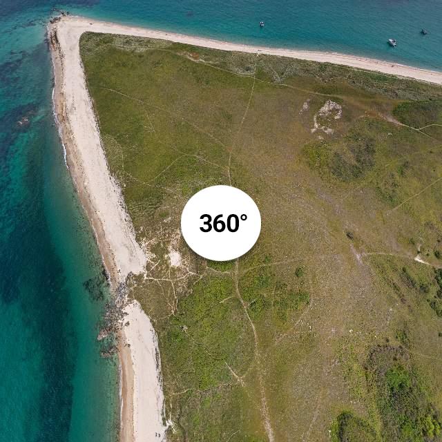 View over Pierre aux Rats, Herm Island common.