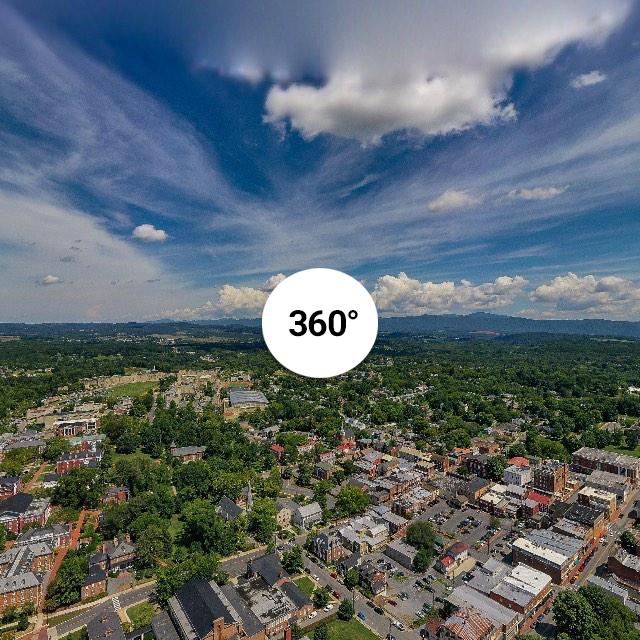 Another 360 aerial view above Lexington, Virginia. This one is...