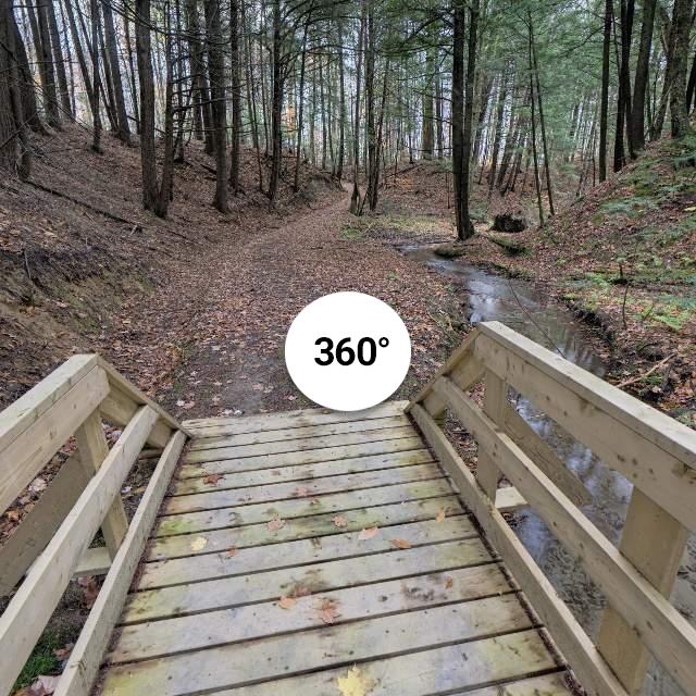 Cap Tourmente National Wildlife Area - Pedestrian Bridge on th...