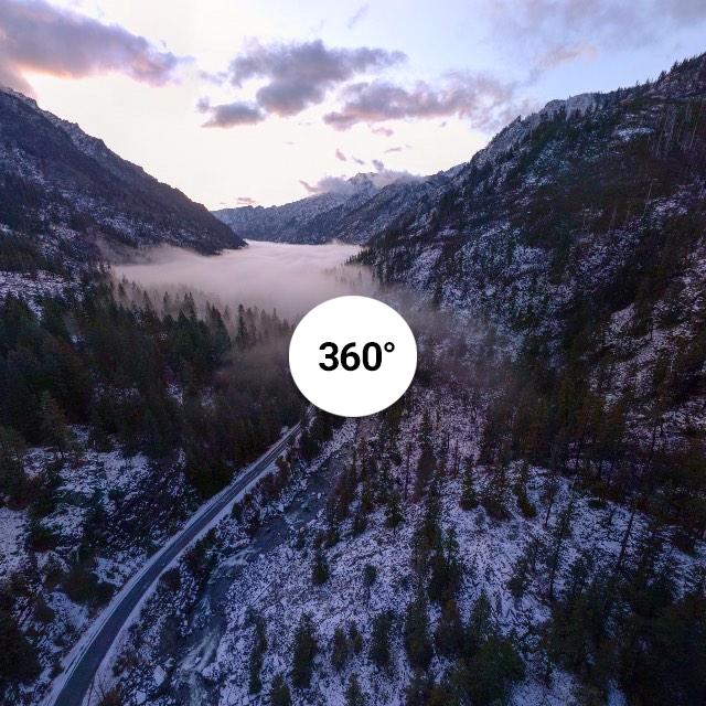 The Icicle River valley just before sunrise