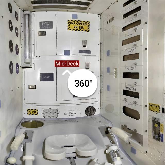 Space Toilet Space Shuttle Discovery Kennedy Space Center