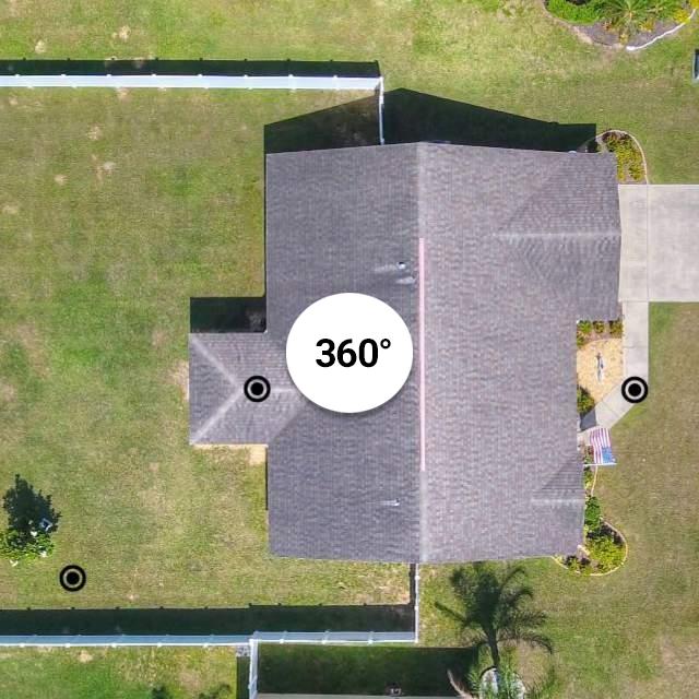 360 aerial overhead