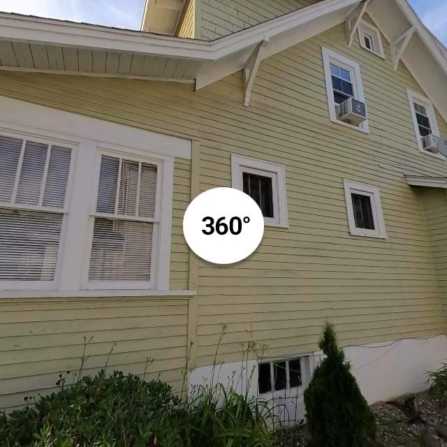 Right side of house