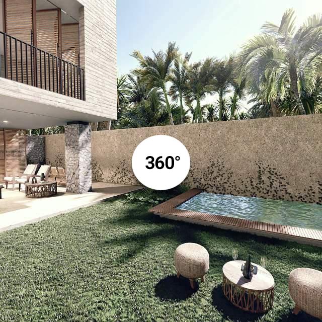 Villas Tulum - Proyecto: Transepto Arquitectura - Rendering Bertely 3D