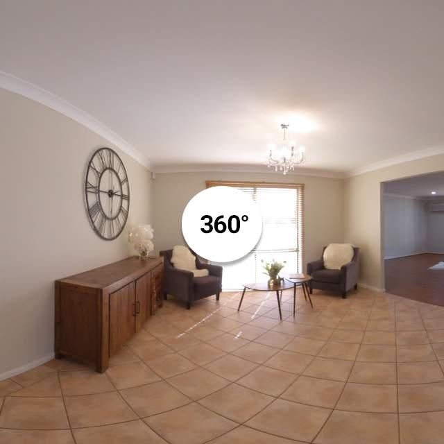 Open living spaces rear house