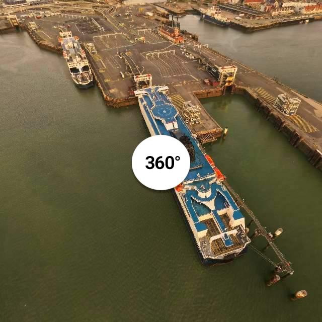 RORO Ferry terminal, Calais, France.