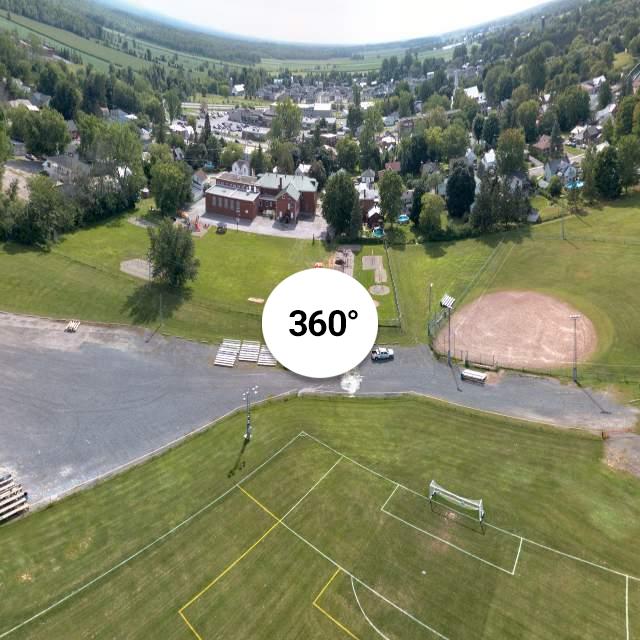 Ville d'ormstown vue du parc mario dumas