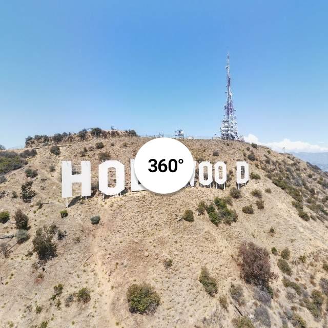 Hollywood Sign View - Street View 360: CAoSLEFGMVFpcFBEZGw4SlZ...