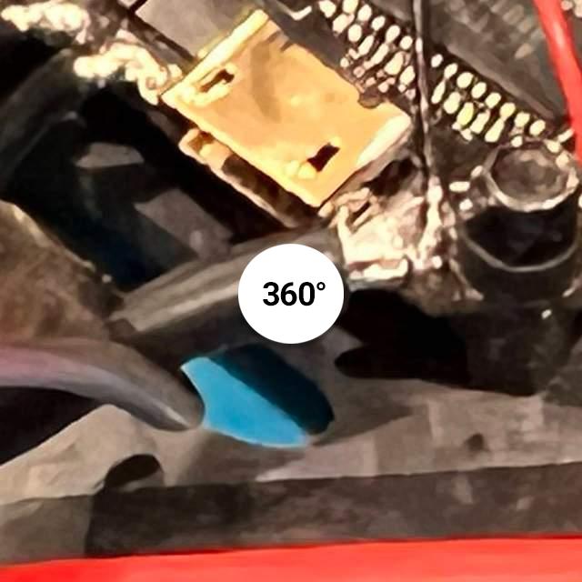 Connect the power cables facing sideways Instructions: http...