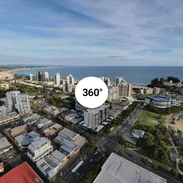 Tweed Mall Tweed Heads Drone image 120 metres high. Looking...
