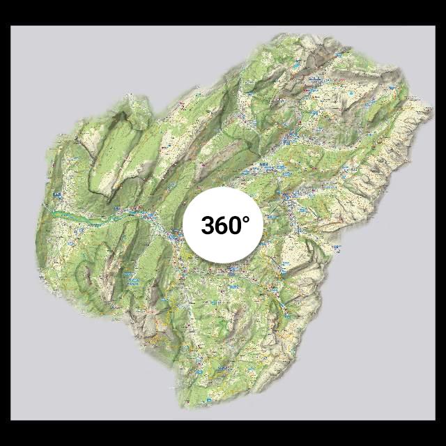 Aravis mountains in 360°