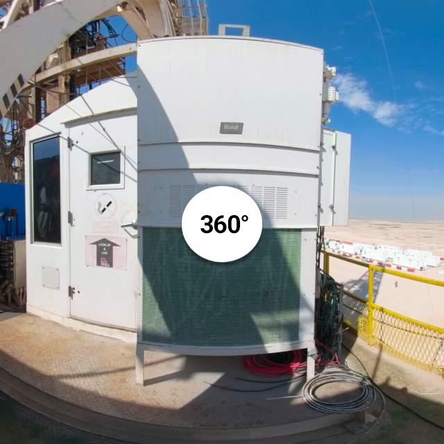 Drill flood back drillers cabin