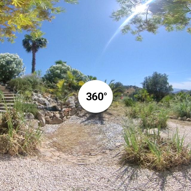 Waterfall seating area