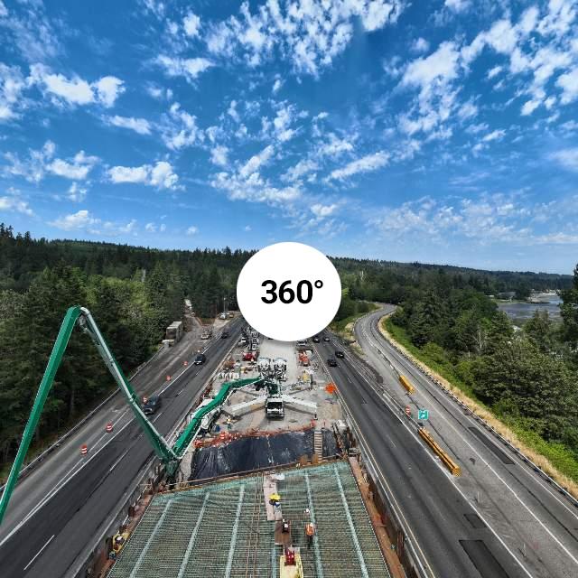 SR 3 Chico Creek Bridge pour