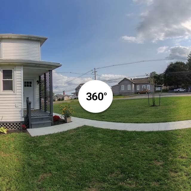 Back yard. Short walk to the garage.