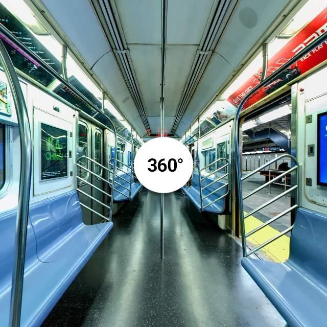 Inside Train 7 - Hudson Yards Station