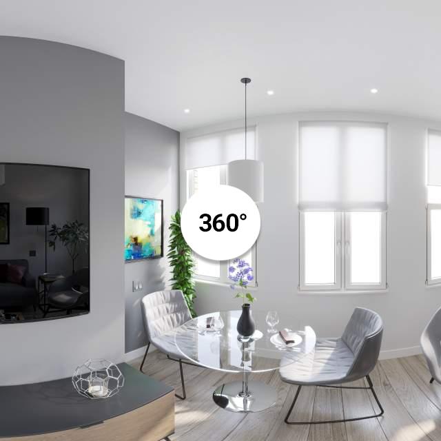 21 1bed apt living day 360