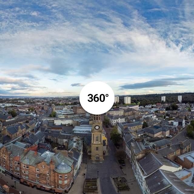 Falkirk Steeple Aerial View