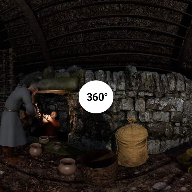 Souterrain Entrance This stone-lined underground passage is...