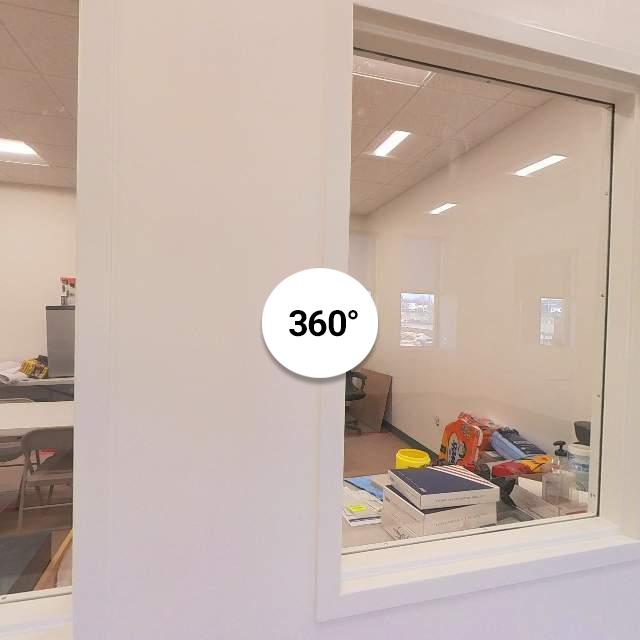 Clinic workstations. First floor, west wing, north side.