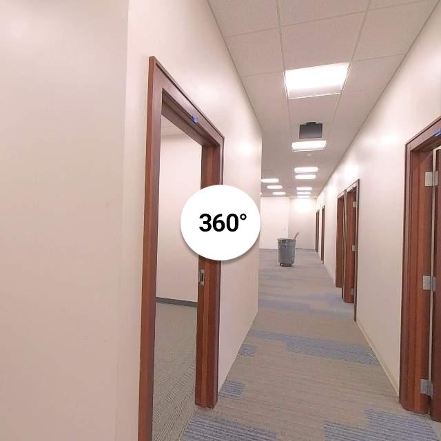Middle corridor meets administrative hallway. West Wing, first...