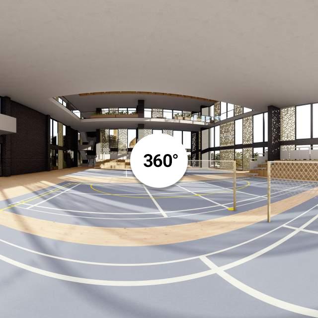 360 sport center level 1 badminton-volleyball court