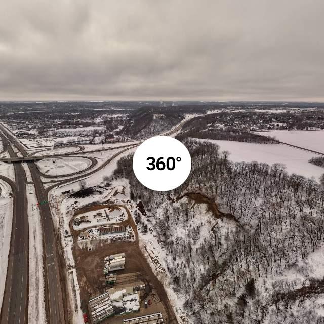 Mankato/North Mankato Bluffs above Happy Chef - 03/02/2023