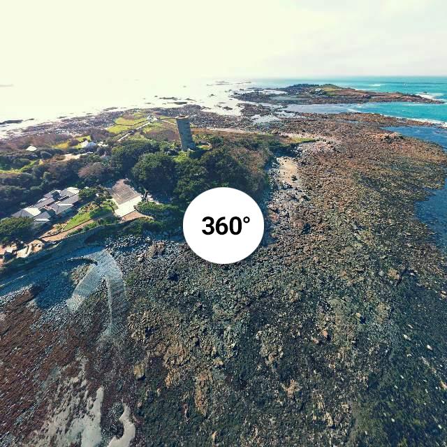 Fort Saumarez headland, Guernsey.