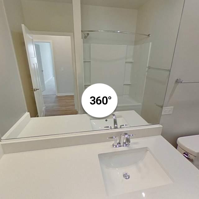 Bathroom_Floor Plan 2C - 2BD-2BA