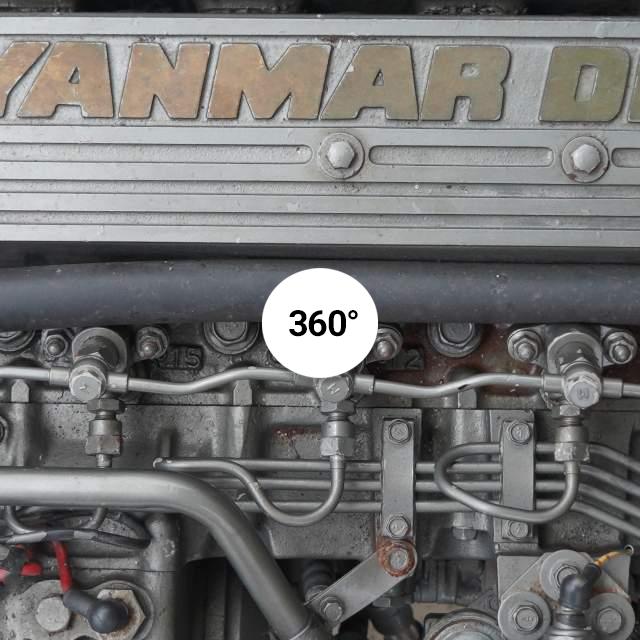 Yanmar 440 HP Turbo STBD View
