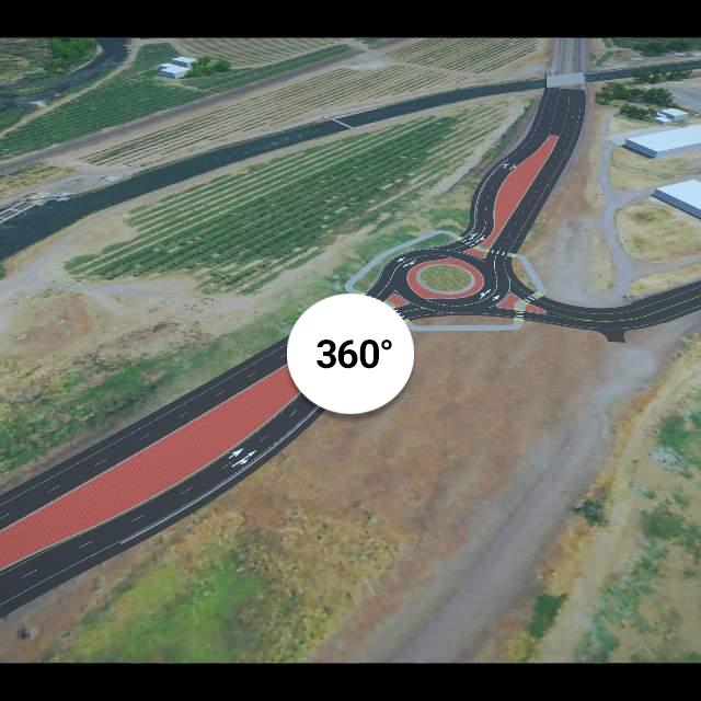 US97 / Lateral A Road Roundabout