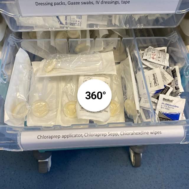 Cannulation Cons. Trolley Tray 2