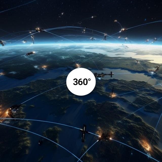 SpaceX's Starlink satellite communication network whose p...