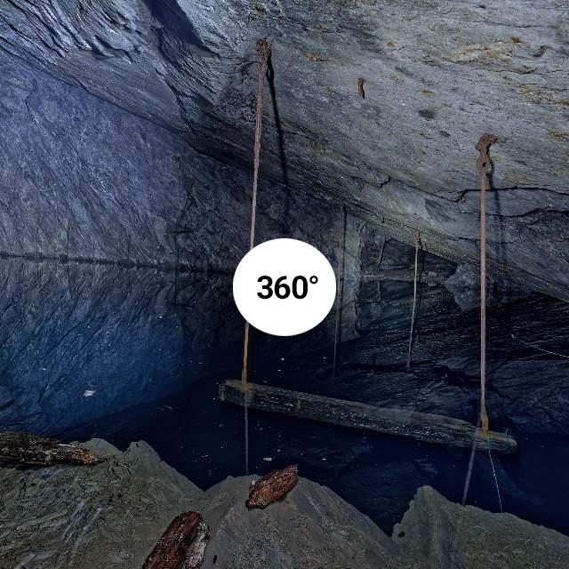 This is a slate mine here in North Wales - at some point in hi...