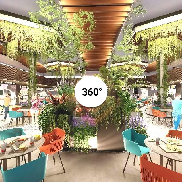 Galerias Laguna - Food Court Render 360°: https://www.facebook.com ...
