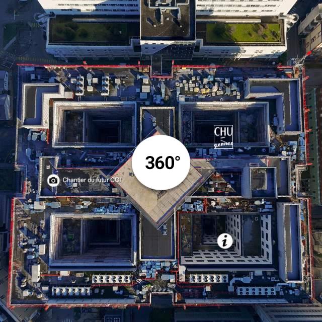 Chantier CCI CHU Rennes janvier 2024