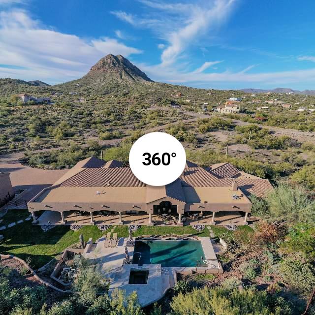 360 Aerial View of 2616 W Lazy G Ranch Rd, New River, AZ