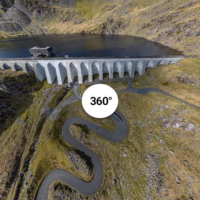 Llyn Stwlan reservoir, North Wales, UK a week ago. Well known...
