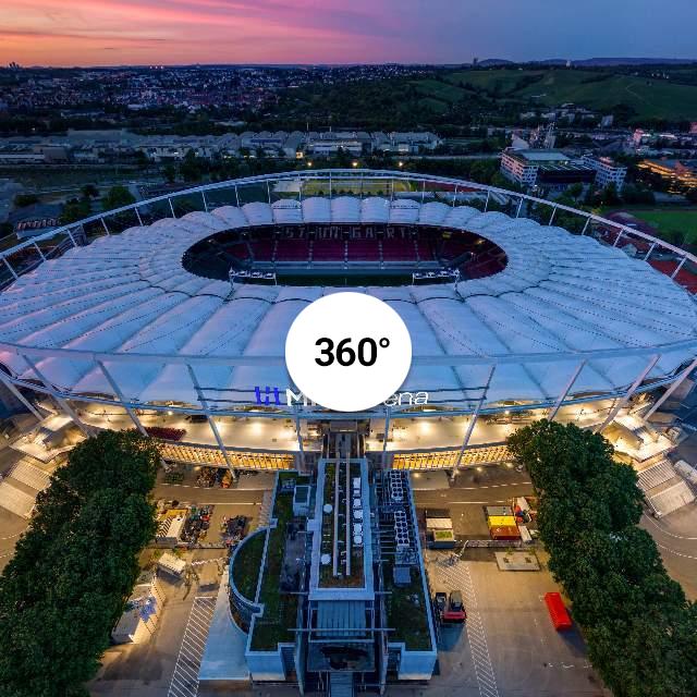 Stuttgart MHP Arena Sunset
