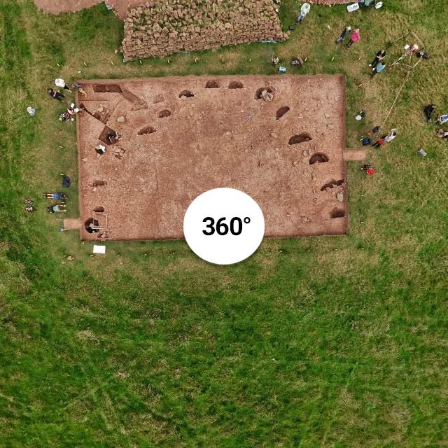 Arthur's Stone Circle excavation 2024.